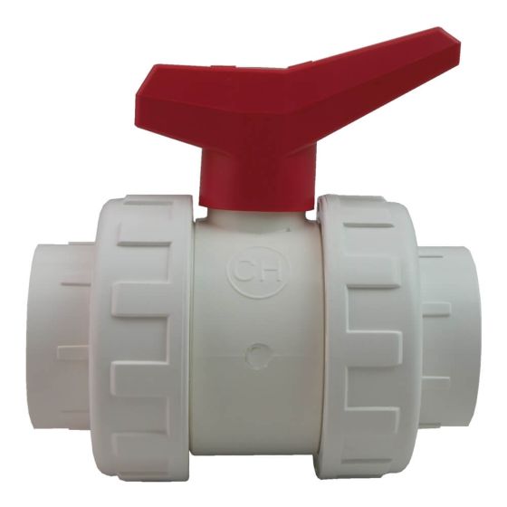 2in White Double Union Ball Valve